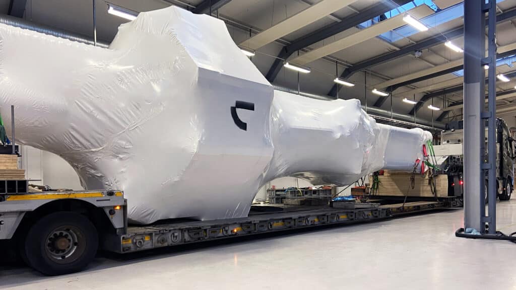 CorPower Ocean C4 transported across Europe to Portuguese test site
